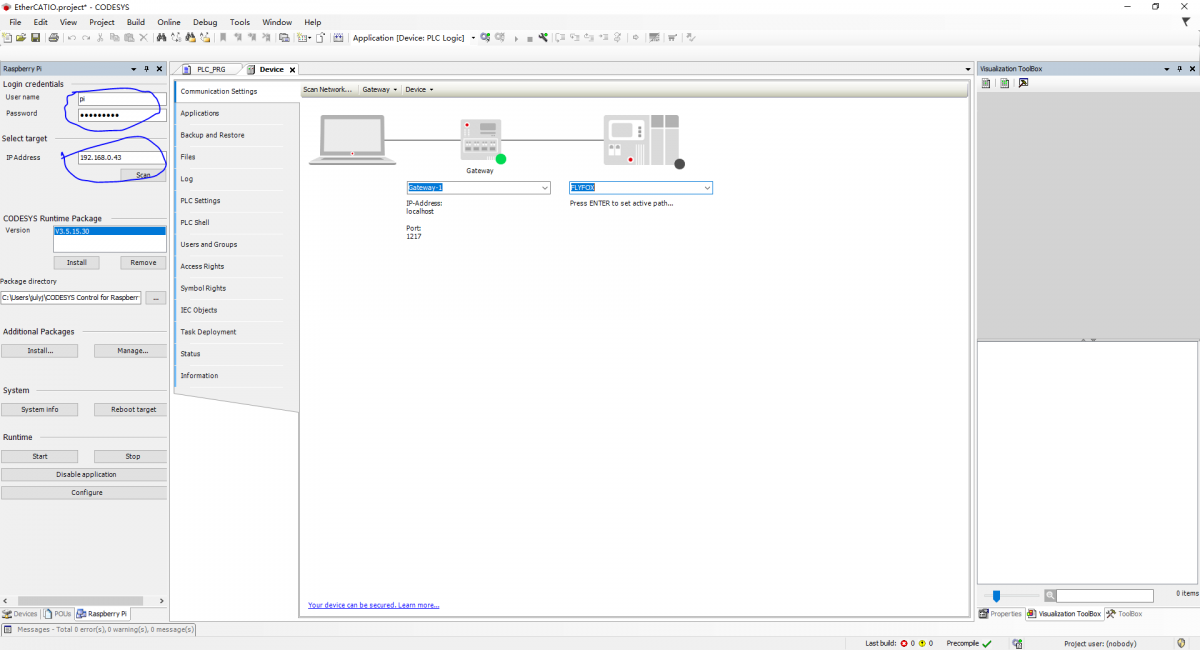 Raspberry PI + Codesys + EtherCAT步进驱动ECR60 – 个人资料收集