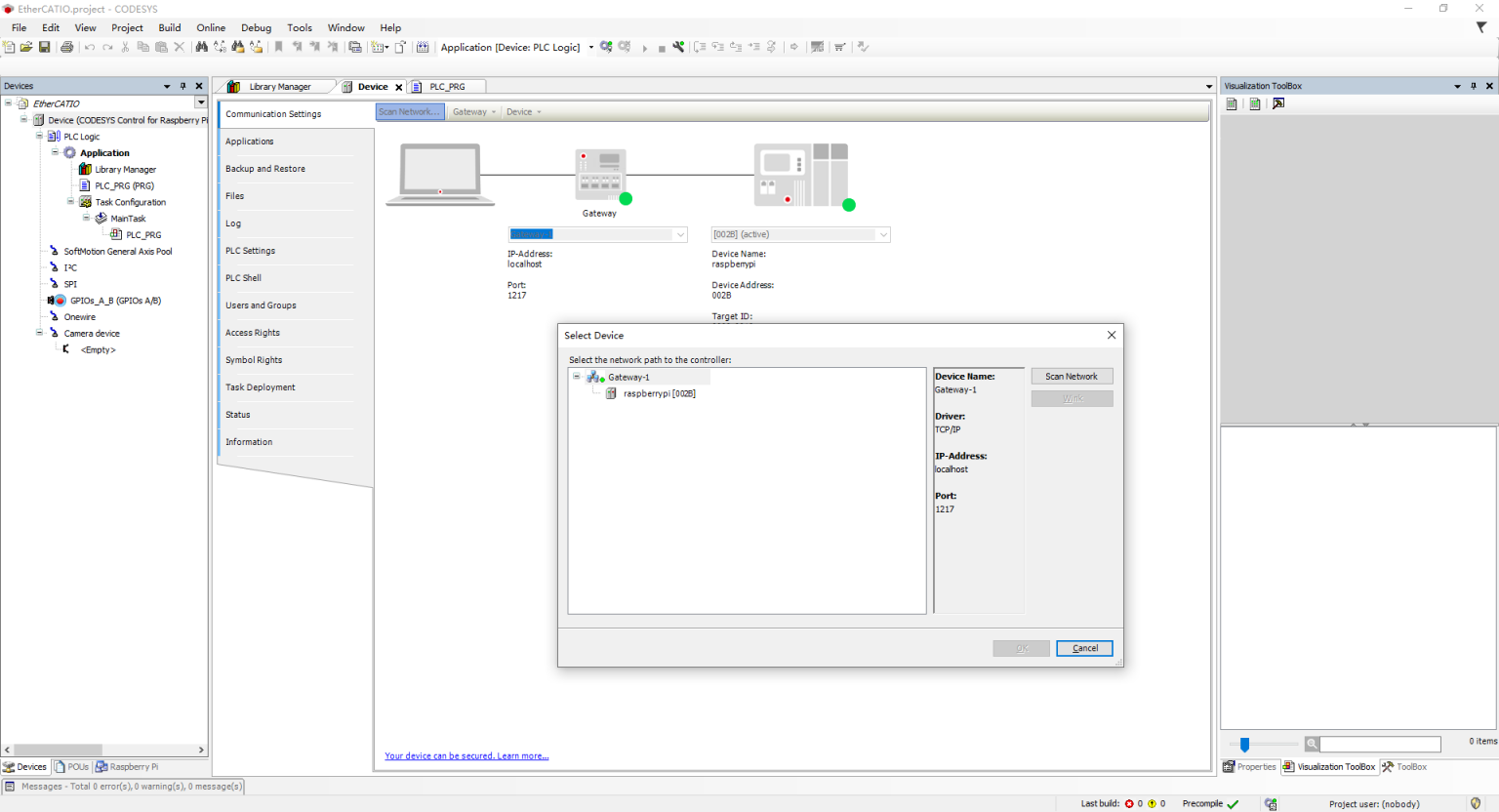 Raspberry PI + Codesys + EtherCAT步进驱动ECR60 – 个人资料收集